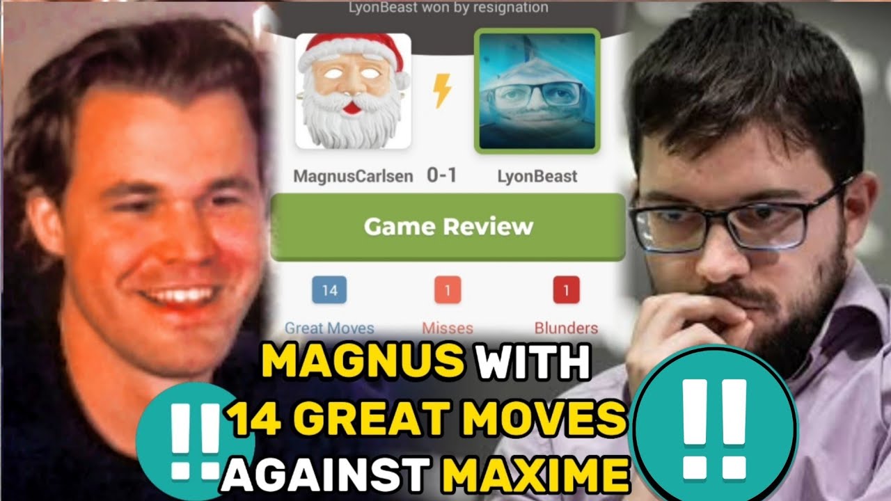 14 Great Moves is not enough to beat Maxime Vachier- Lagrave | Magnus VS. Maxime - YouTube