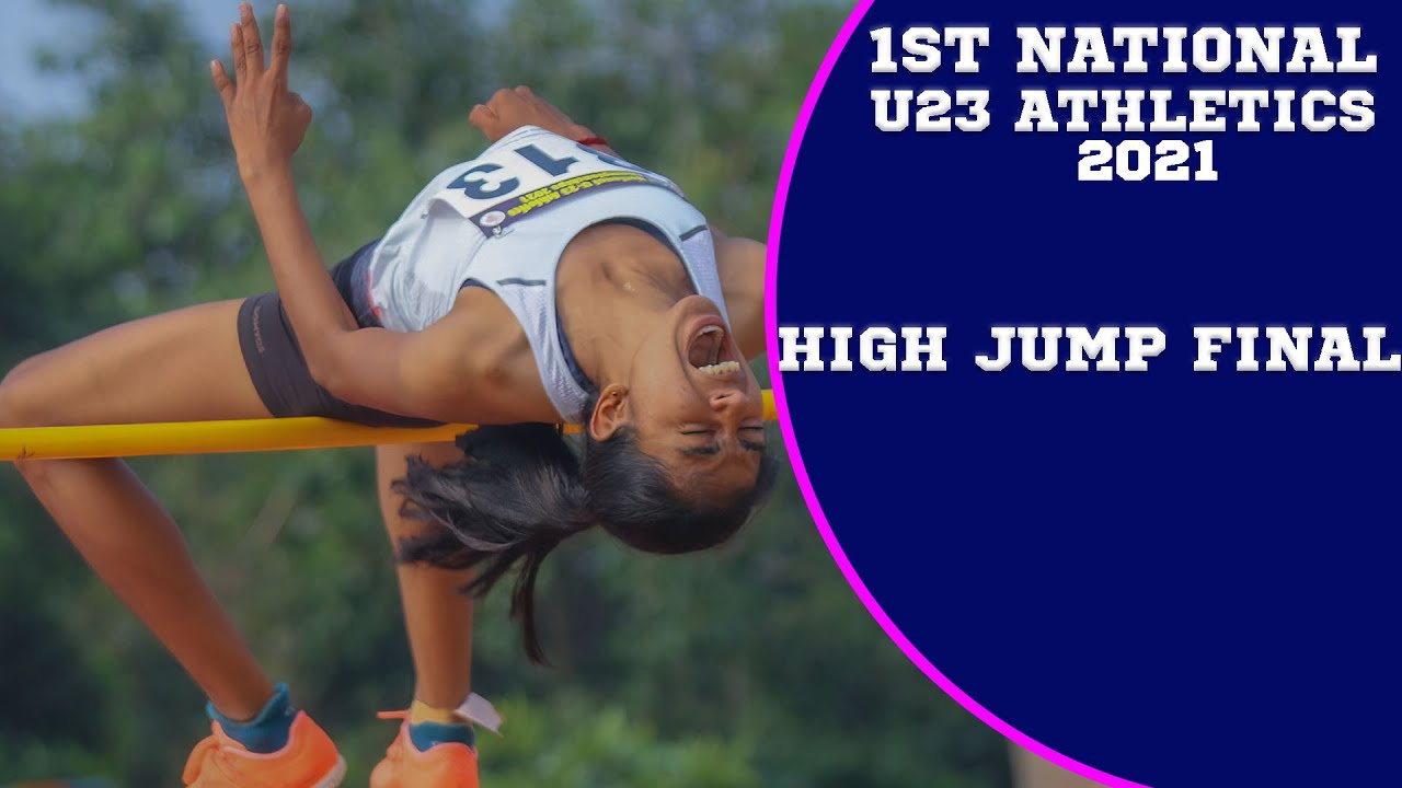 High jump women U23 final Athira jump with gold 1st National U23 ...