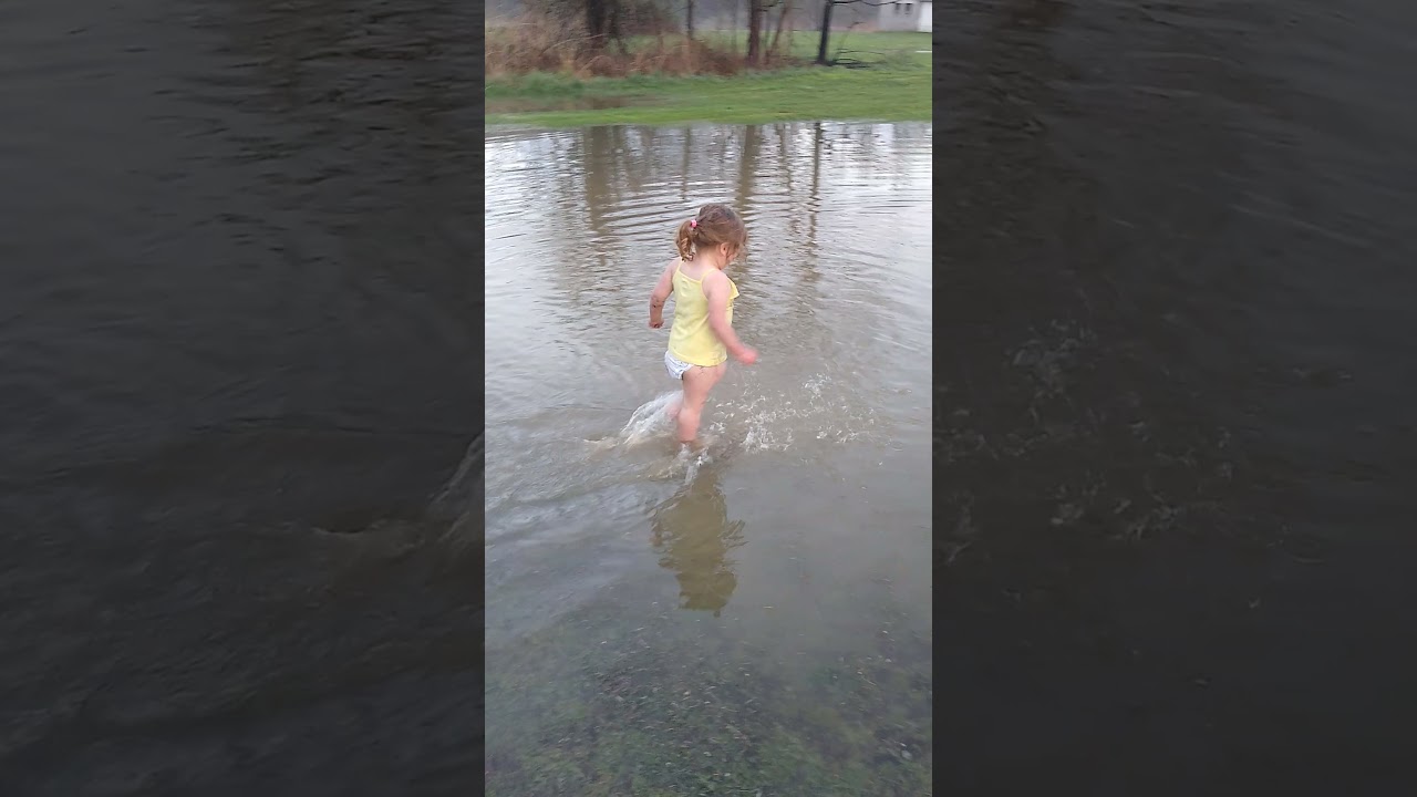 Ellie Playing In Water With Diaper On - YouTube