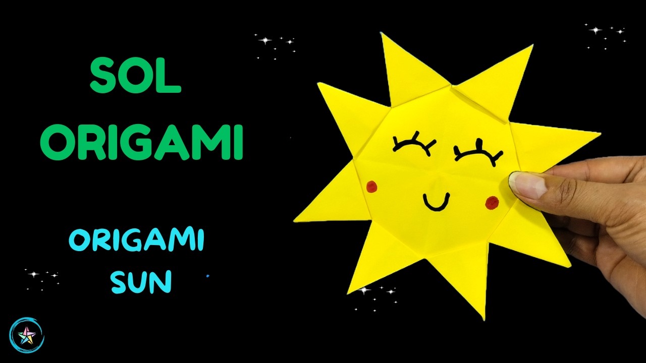 Cómo hacer un SOL de Origami en 5 Minutos Sin Pegamento/ Sol de papel ...