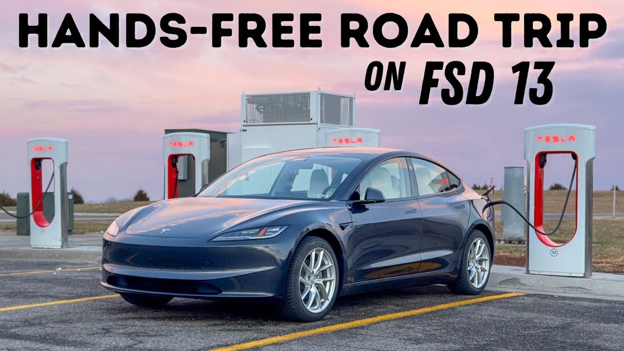 First Road Trip In My New Tesla Model 3! FSD Taking Us To Kansas City ...