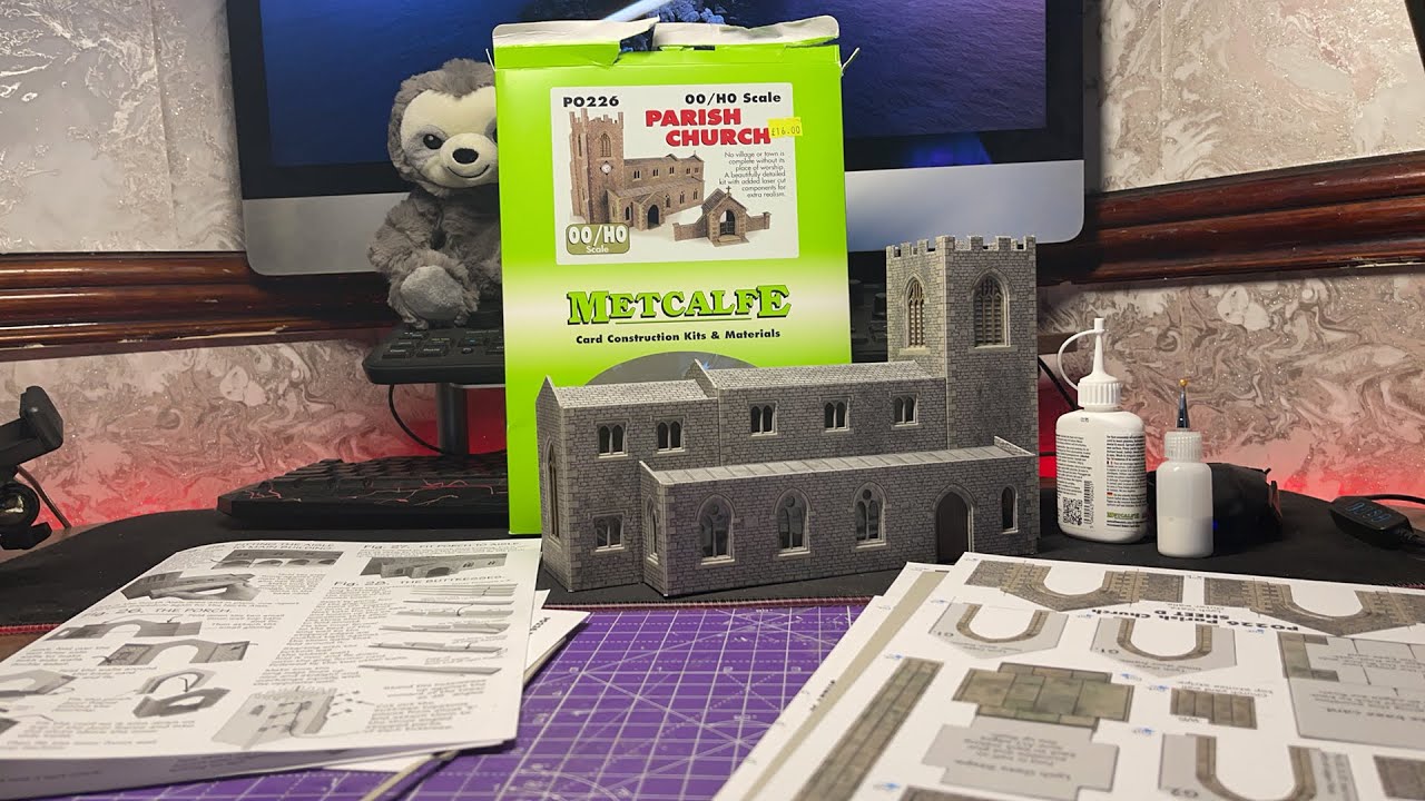 RGJ Trains OO Gauge Model Railway layout Metcalfe Parish Church PO226 ...
