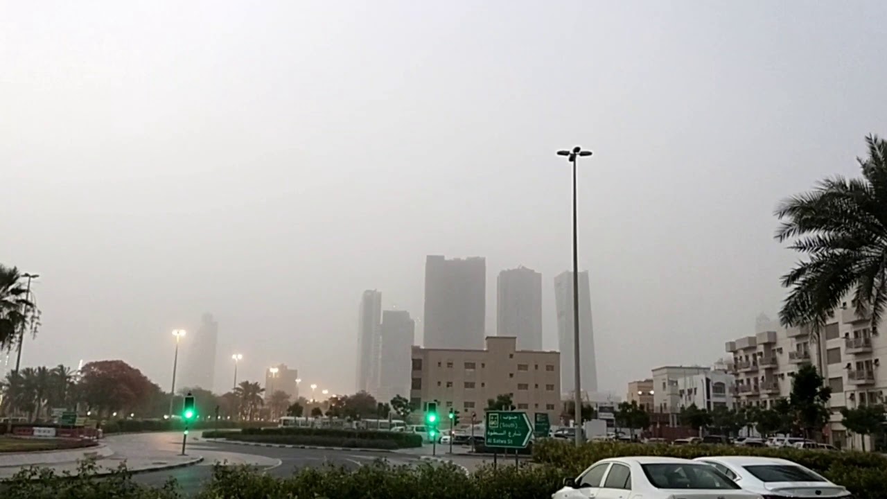 Sand storm in Dubai , Today morning sand storm in Dubai. - YouTube