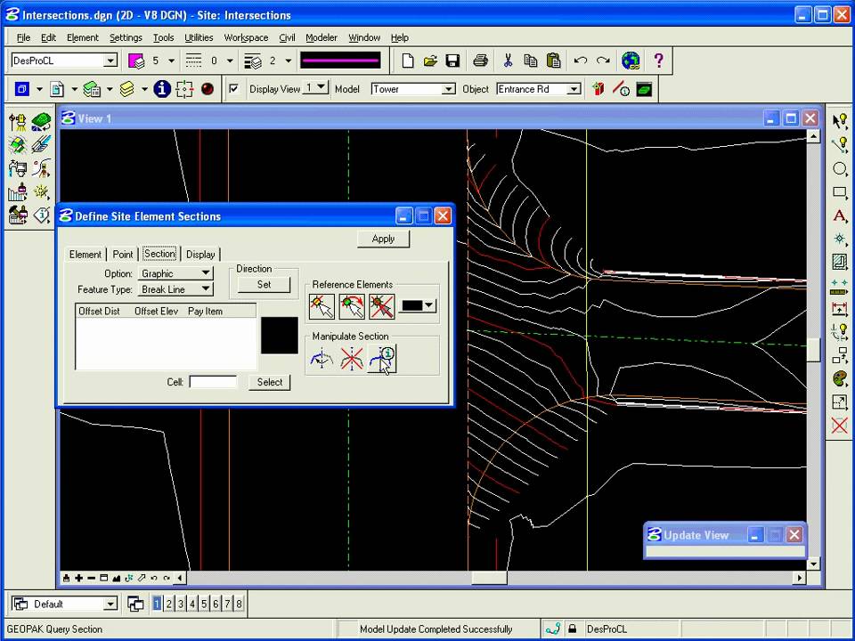 Road and Inter- North Intersection - Curb Return - YouTube