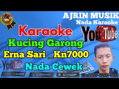 Erna Sari - Kucing Garong [Karaoke] Kn7000 - Nada Wanita | Ajrin Musik