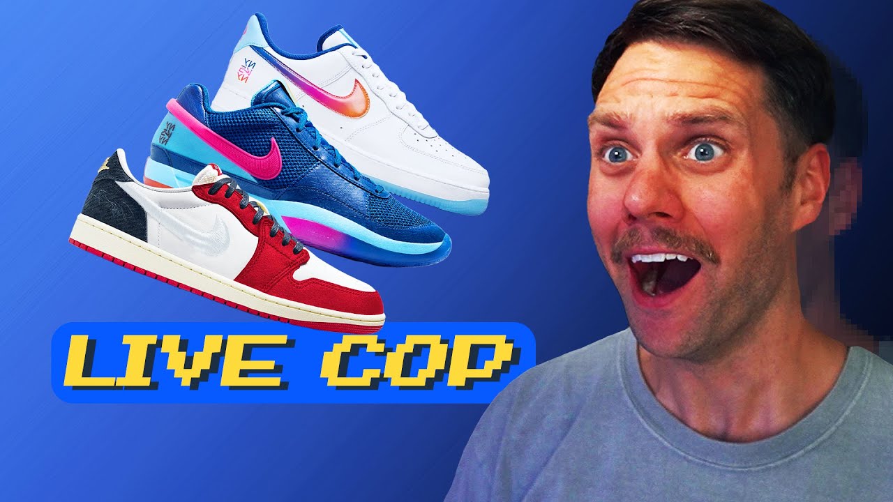 LIVE COP: AF1 NY vs NY, JA 1, Trophy Room Raffle Results & HUGE SNEAKER ...