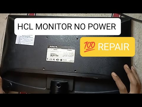 hcl monitor power problem ! hcl monitor repair ! hcl monitor open - YouTube