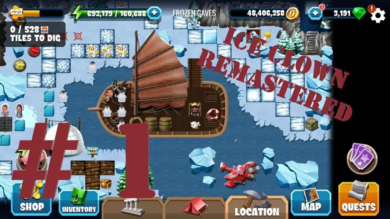 Diggy's Adventure | Ice Clown Remastered | | FROZEN CAVES | # 1 - YouTube
