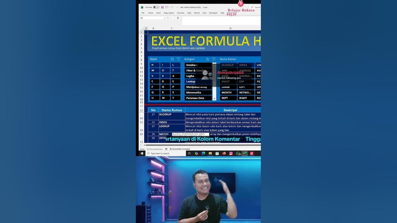 APLIKASI FORMULA EXCEL HUB - YouTube
