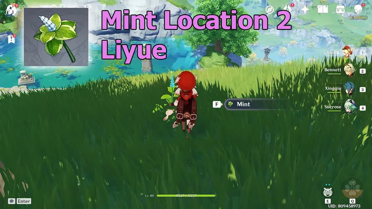 Mint Location 2 Near Liyue Town - Genshin Impact - YouTube