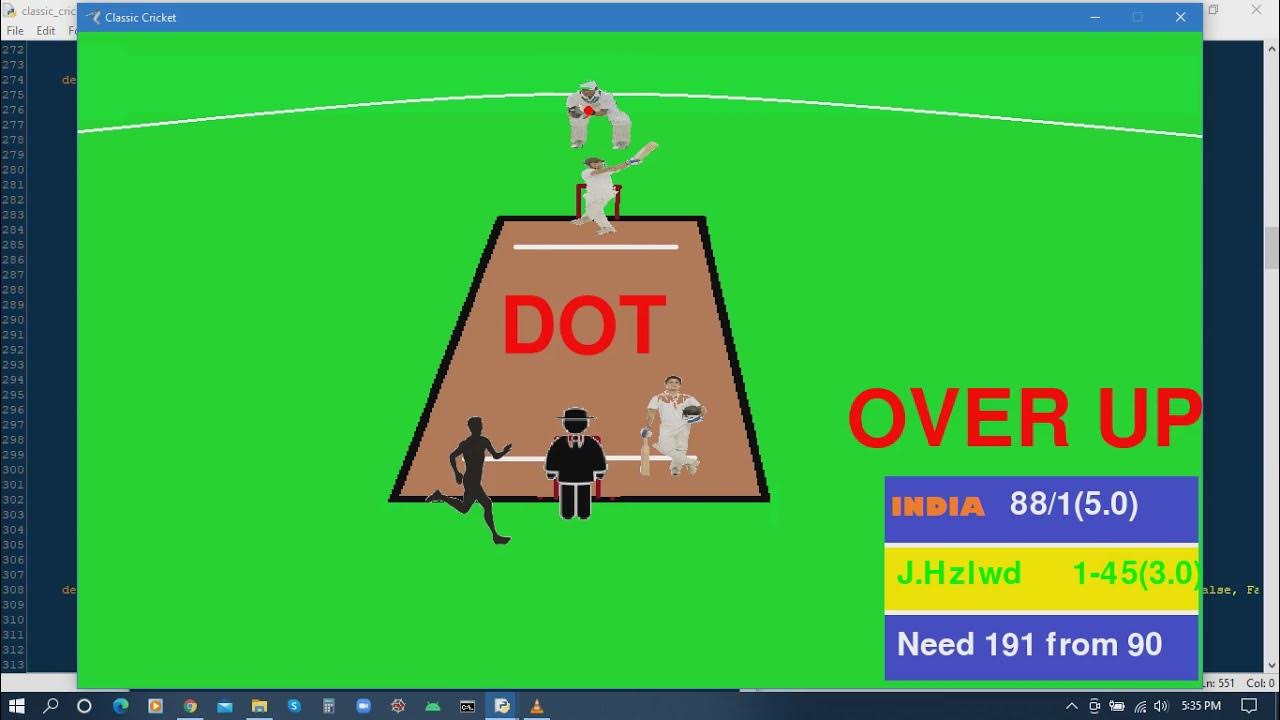 Cricket Game in Python In 699 Lines of Code - YouTube