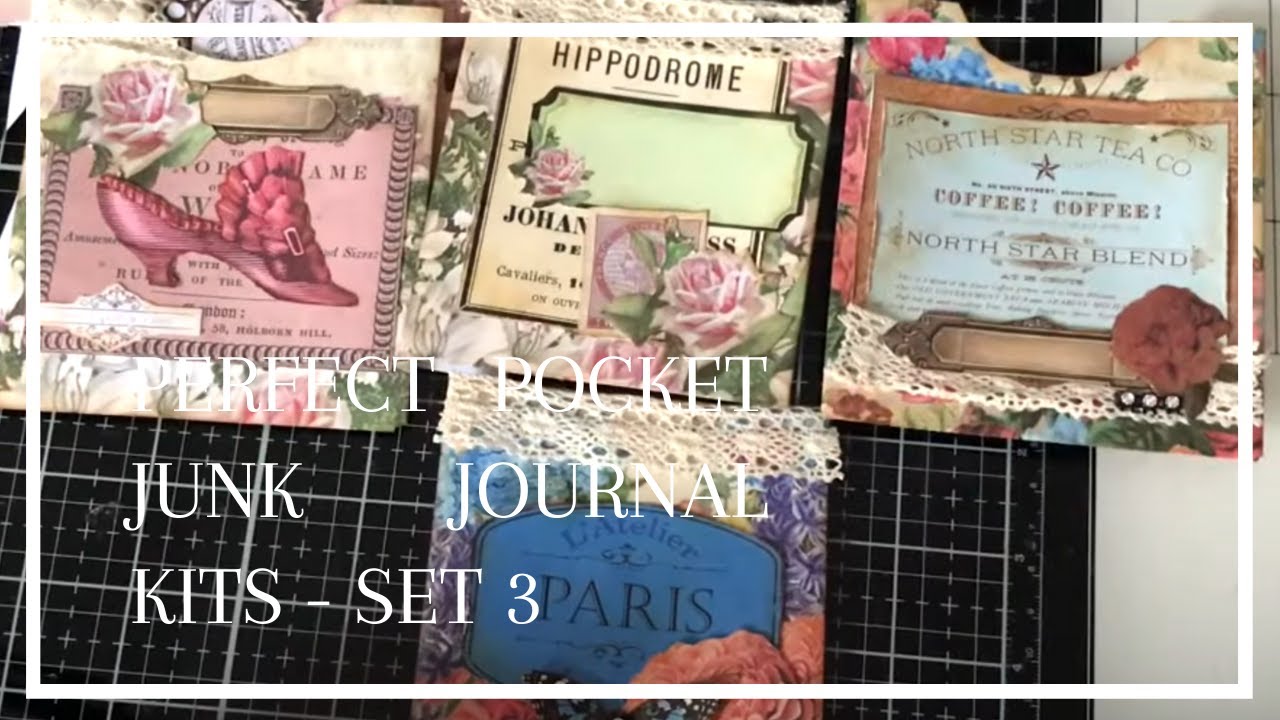 Perfect Pocket Kits - Craft with Me - Set 3 - Making Junk Journal ...