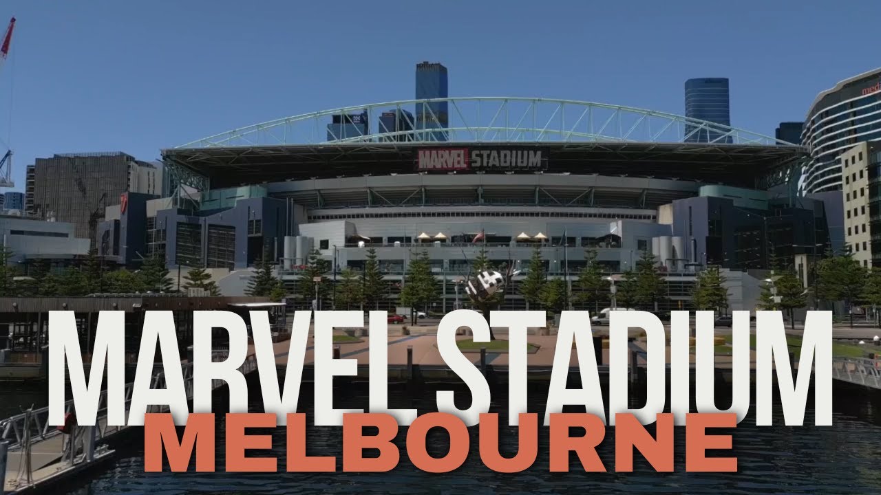 Marvel Stadium Docklands Melbourne Drone 4K 2023 - YouTube