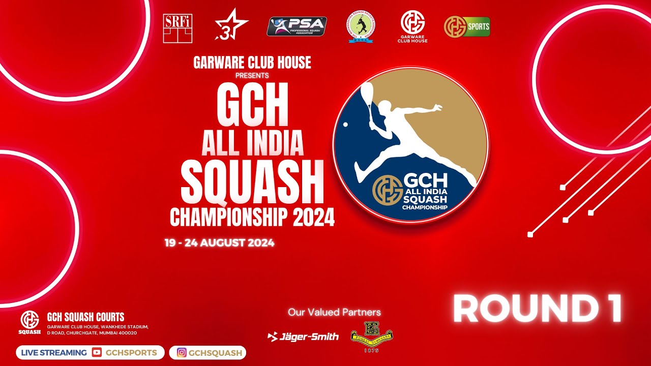 Court 3 - Day 1 - 2nd Garware Club House All India Squash Championship ...