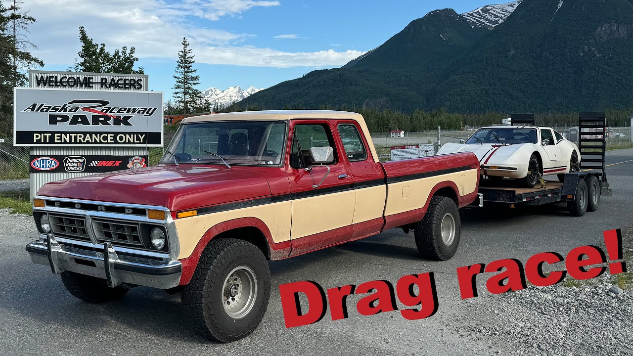 FIRST DRAG RACE EVER! (Bradley GT2 drives on one of the most unique ...