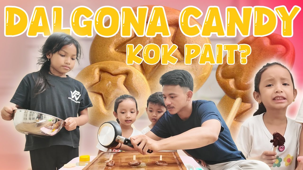 DALGONA CANDY KOK PAHIT? NADA ELMAR MENCOBA MEMBUAT DALGONA CANDY ...