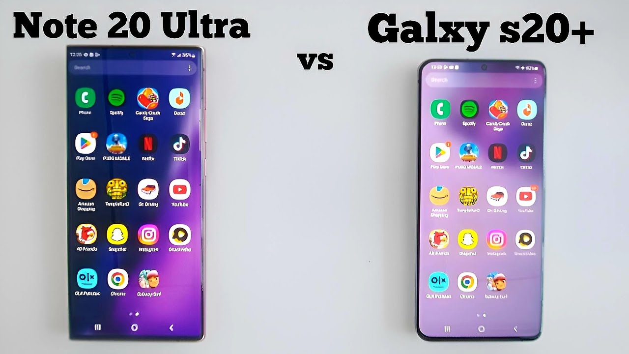 Samsung Note 20 Ultra VS S20 Plus || Speed Test - YouTube