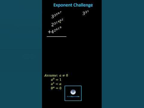 Exponent Challenge: Simplify an Sum of Exponential Terms with Exponents Raised to Exponents ...