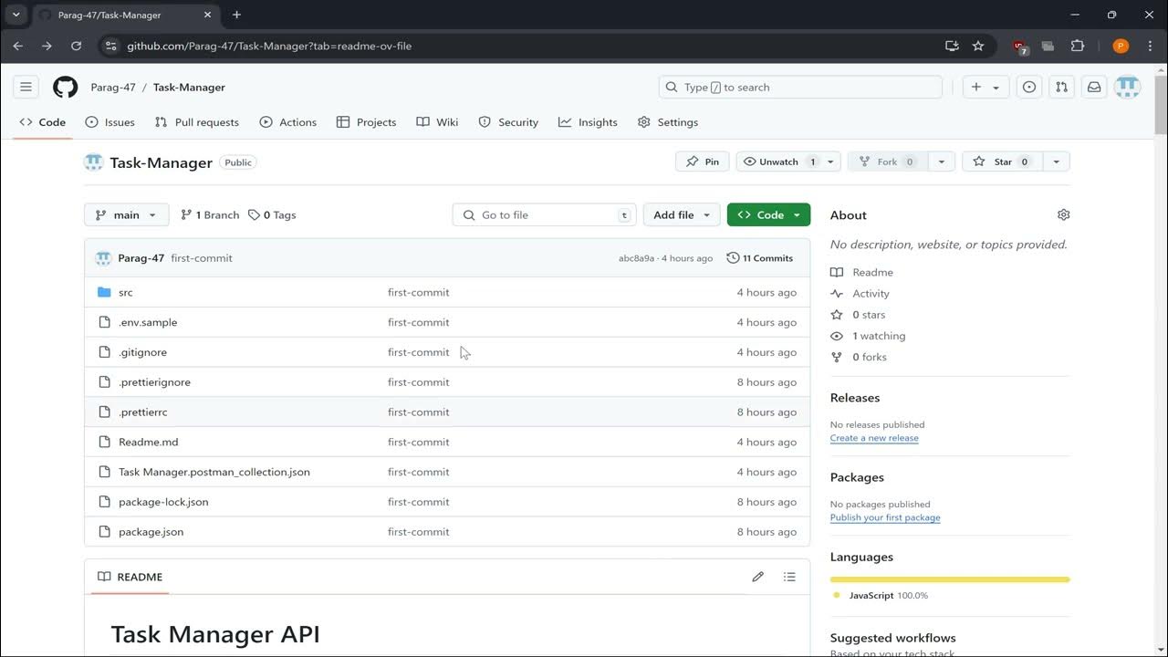 Albearoti Solutions Inc Assignment, Task Management API - YouTube