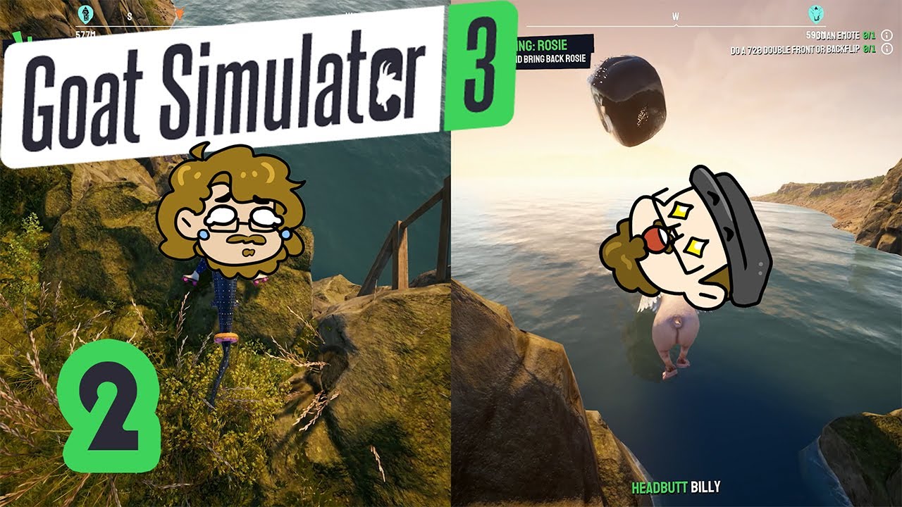 Free Billy! - Goat Simulator 3, Ep. 2 - YouTube