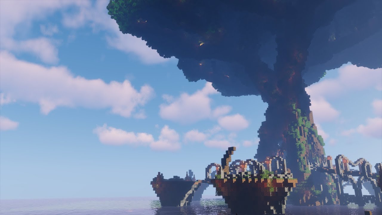 Minecraft Hub - Overgrown [World Download] - YouTube