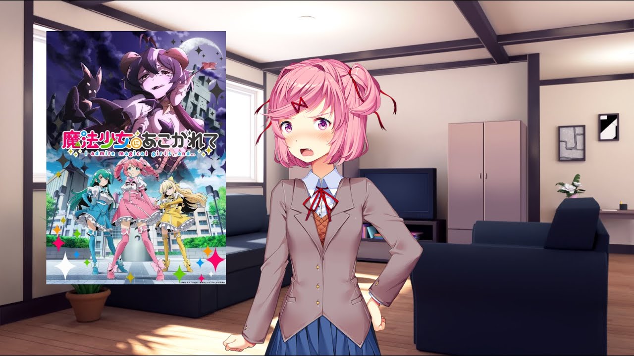 Watching 'Gushing Over Magical Girls' With Natsuki- A DDLC Fan Mod ...