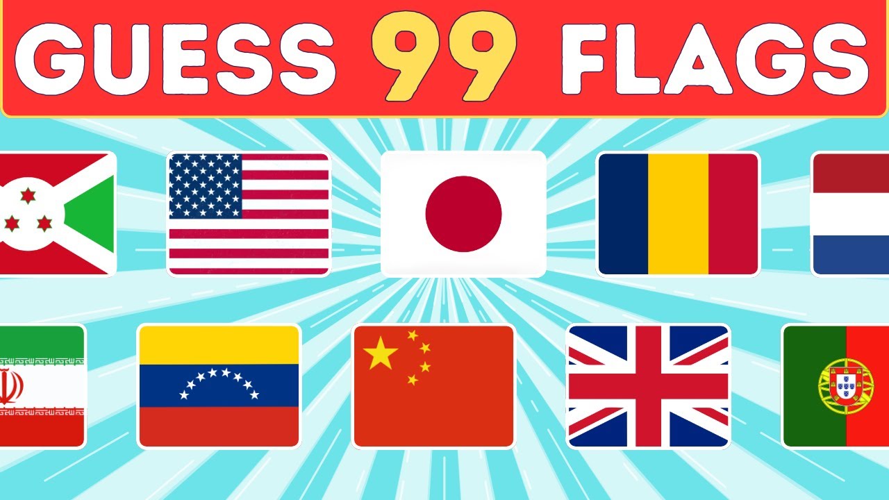 99 Flags Quiz - How Many Can You Recognize? - YouTube
