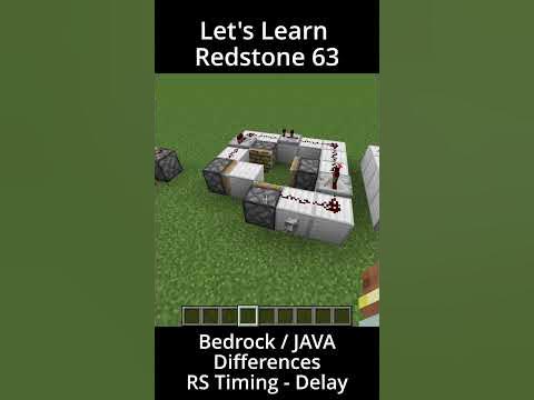 JAVA Bedrock Differences Timing & Delay | Let's Learn Redstone 63 | Minecraft Redstone Tutorial ...