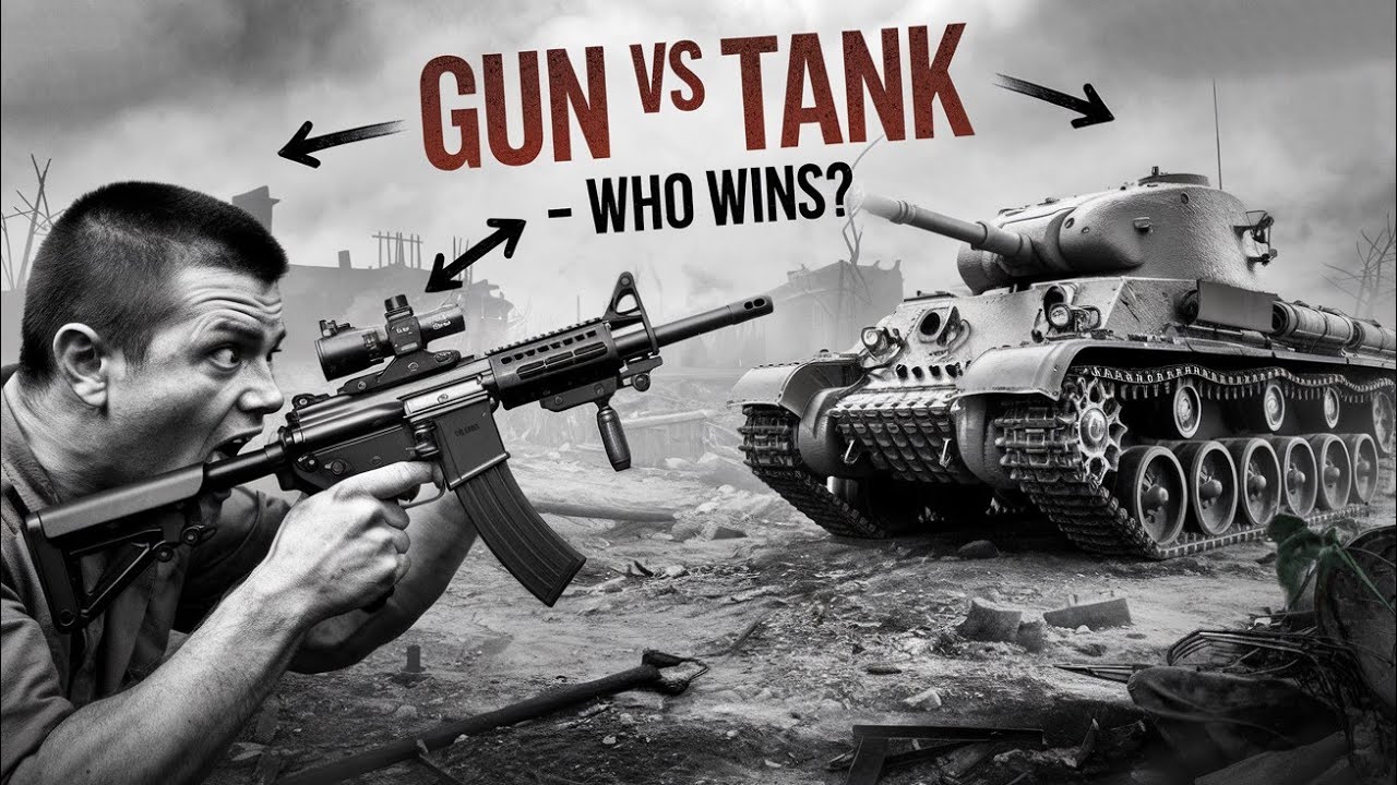 Gun vs. Tank : Can a Bullet Destroy a War Machine? ⚔️ #Military # ...