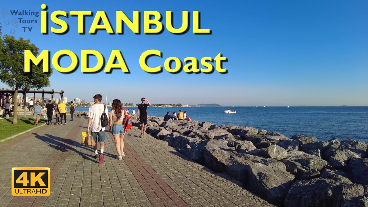 Kadıköy Moda Walking Tour 4K UHD Istanbul Turkey | Bahariye - Moda ...