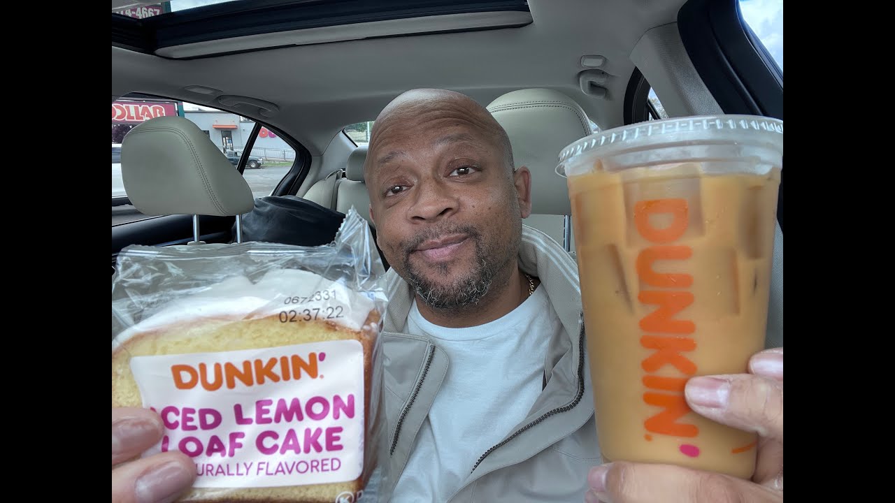 Dunkin Has An Iced Lemon Loaf Cake Ill Try It So You Dont Have To Should You Youtube