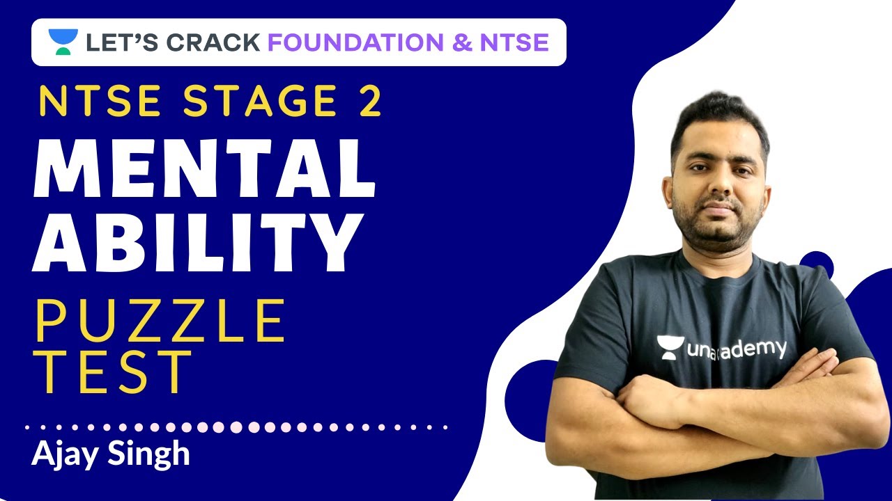 Puzzle Test | Mental Ability Test | NTSE 2020 | NTSE Stage 2 | Ajay ...