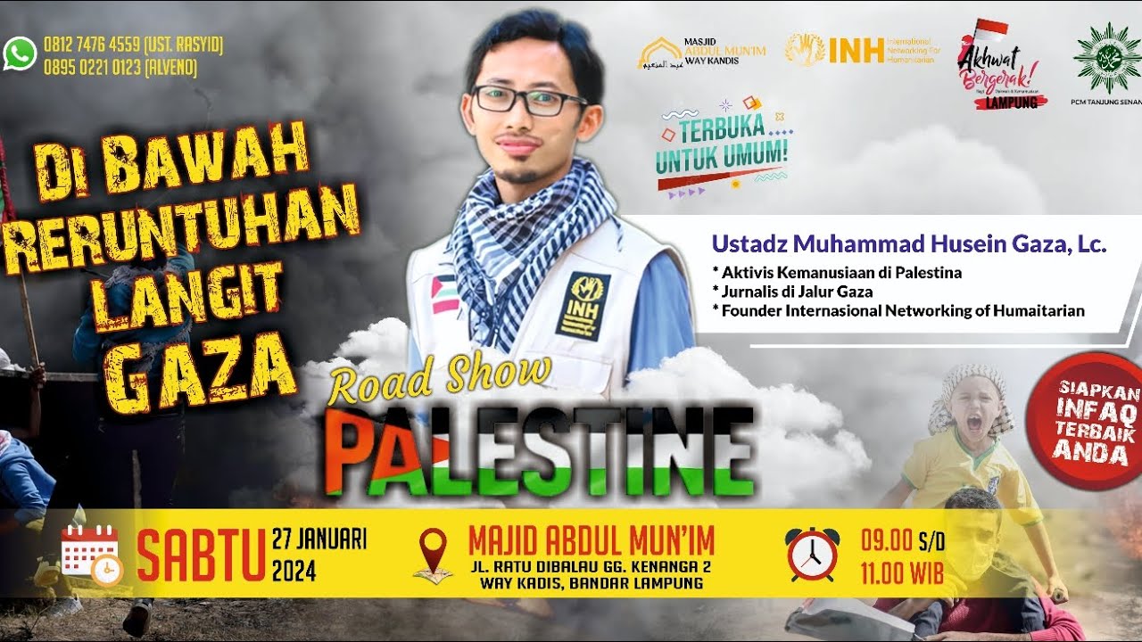 Ust. muhammad Husein Gaza, Lc. | Dibalik Reruntuhan Langit Gaza - YouTube