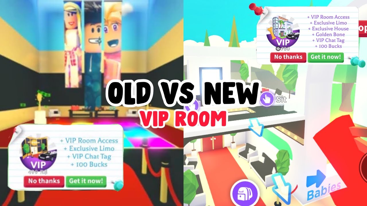Adopt Me VIP ROOM Before VS After 💰 - YouTube