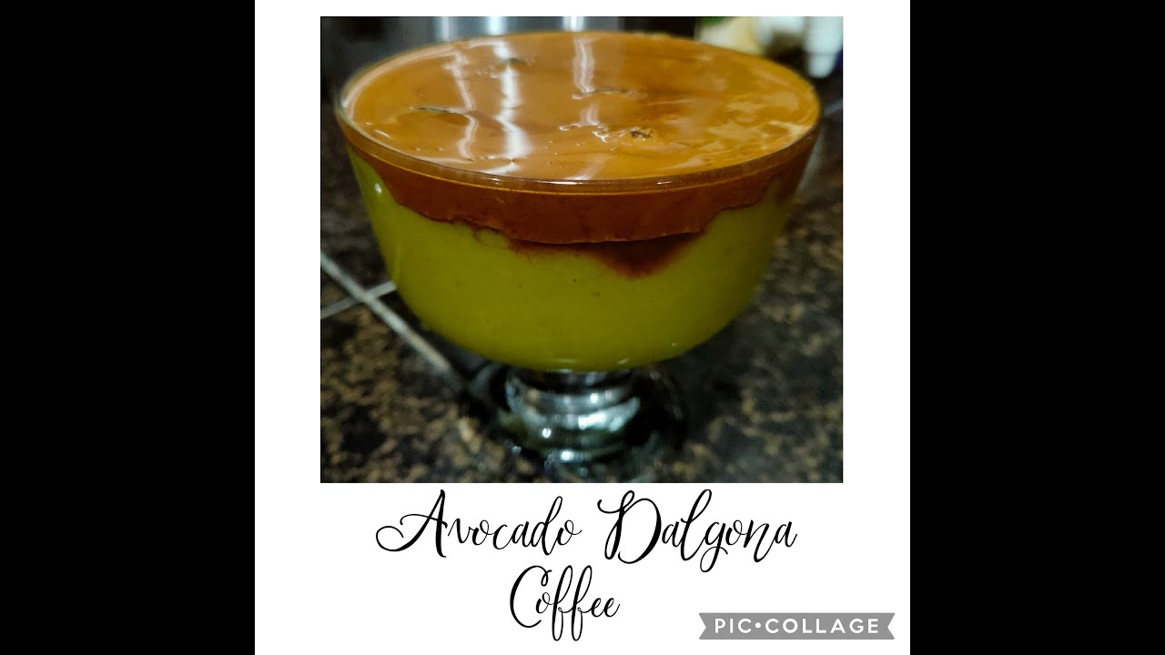 Avocado Dalgona Coffee recipe - YouTube