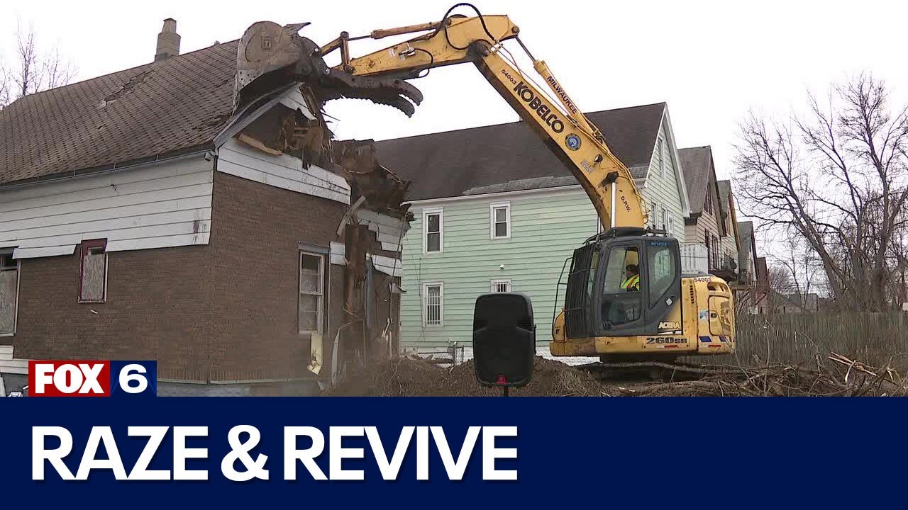 Milwaukee's 'Raze & Revive' initiative, first demolition of 2024 | FOX6 ...