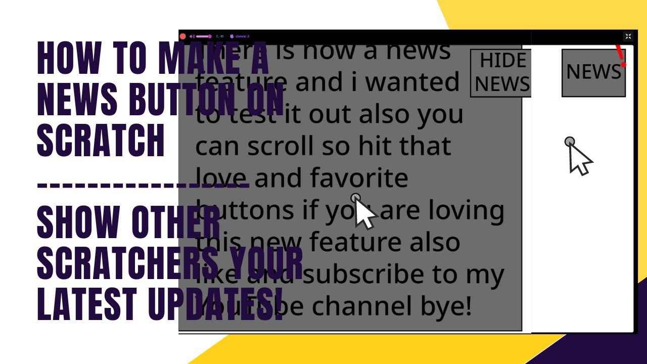 How To Add News To Your Scratch Game(One Sprite!) - YouTube