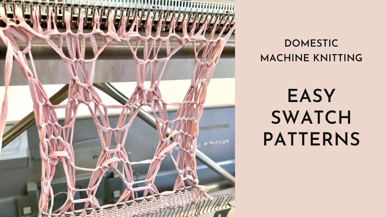 Machine Knitting - Easy machine knitting techniques - YouTube