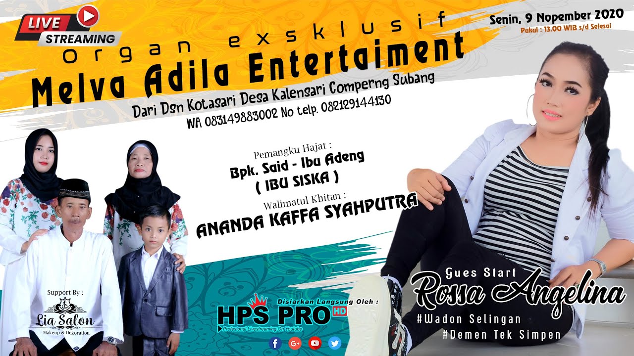 LIVE MELVA ADILA ENTERTAIMENT | KALENSARI, 9 NOVEMBER 2020 - YouTube
