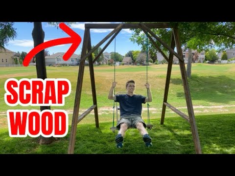 I built a swing set out of scrap wood - will it work? - YouTube