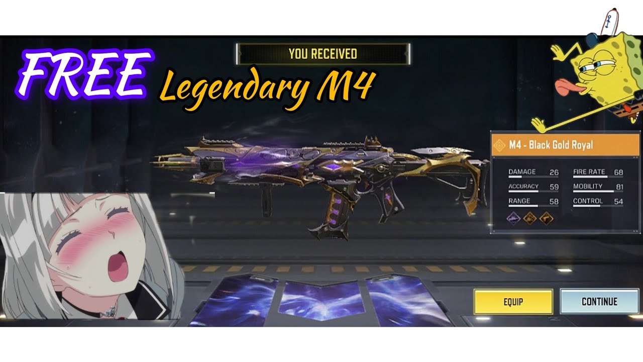 *FREE* Legendary M4 Black Gold Royal & quick rank gameplay ️‍🔥 - YouTube