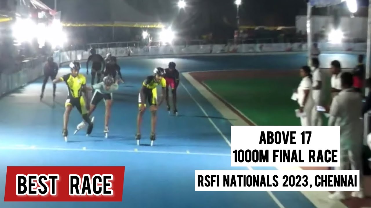 Above 17 men 1000m Race || Inline || RSFI Nationals 2023 || Chennai # ...