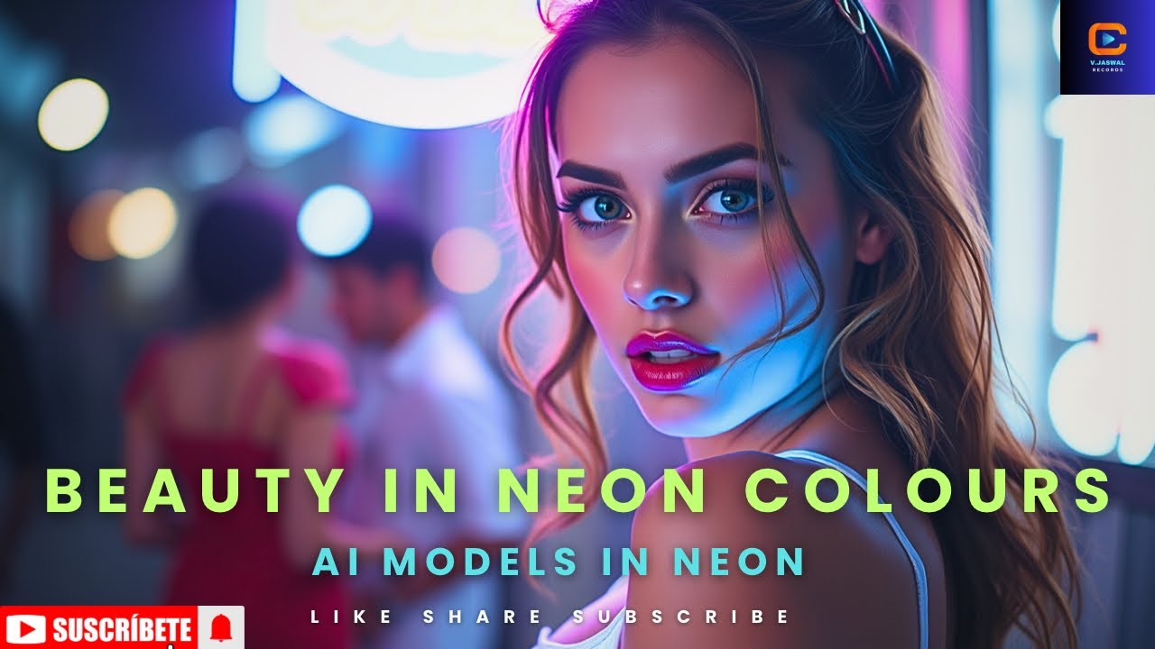 AI Beauties With Neon Colours || Fashion Models || Beautiful Models ...