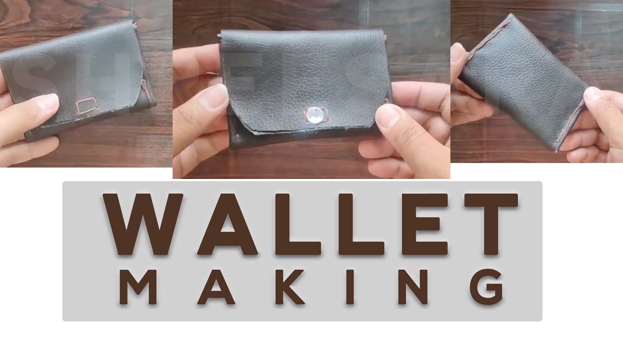 How to Make a Wallet | PURSE MAKING | WALLET MAKING - YouTube