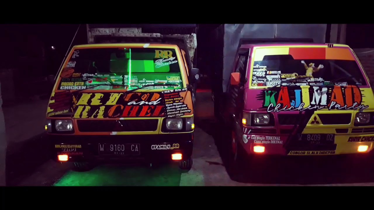 Modifikasi L300 full LED - YouTube