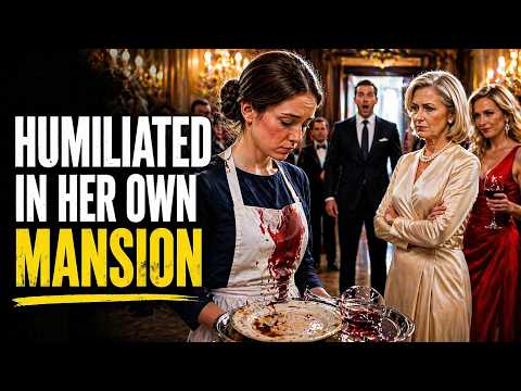 They Made Her Clean Tables at the Party… Not Knowing Her Husband Owned the Mansion