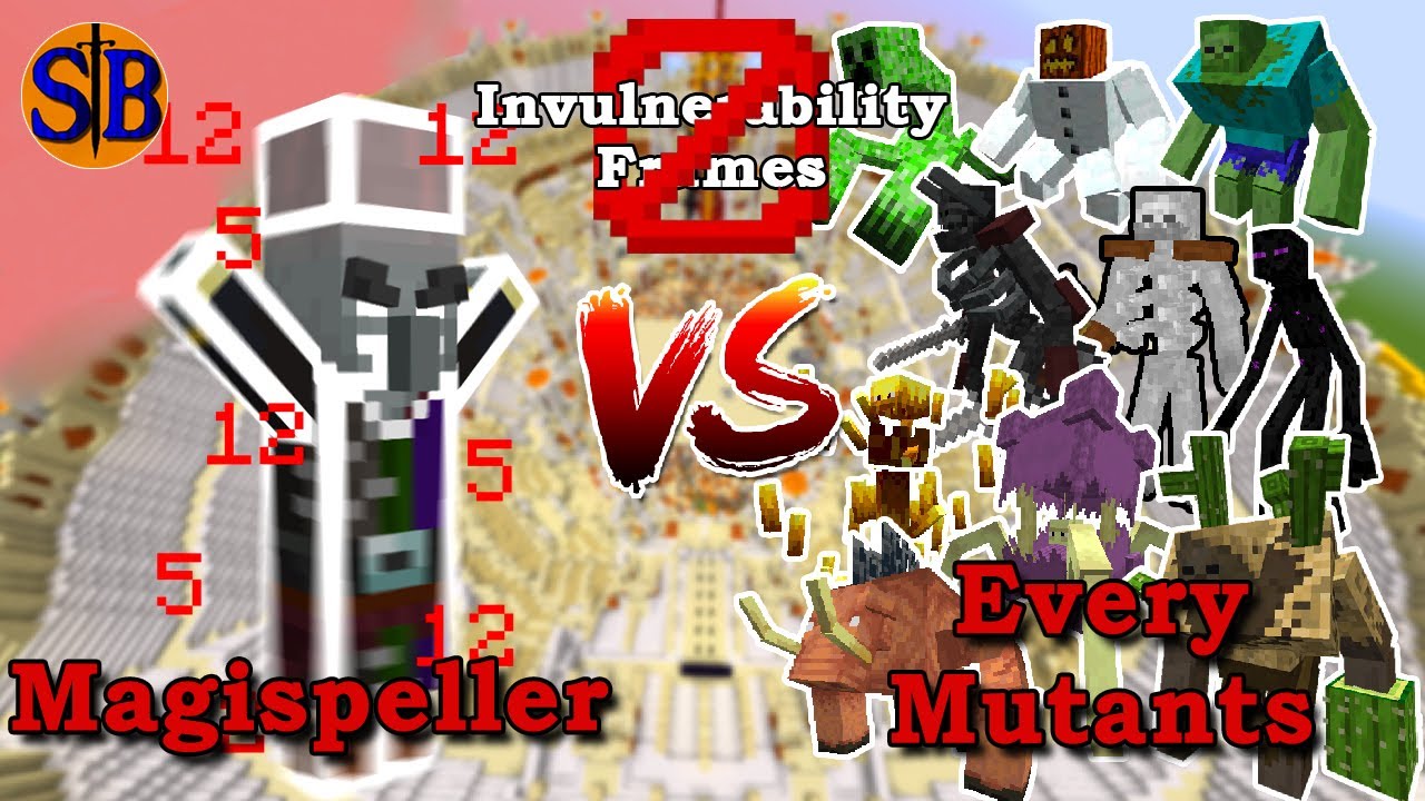 Magispeller vs Every Mutants NoDamI (No Damage Immunity) | Minecraft ...