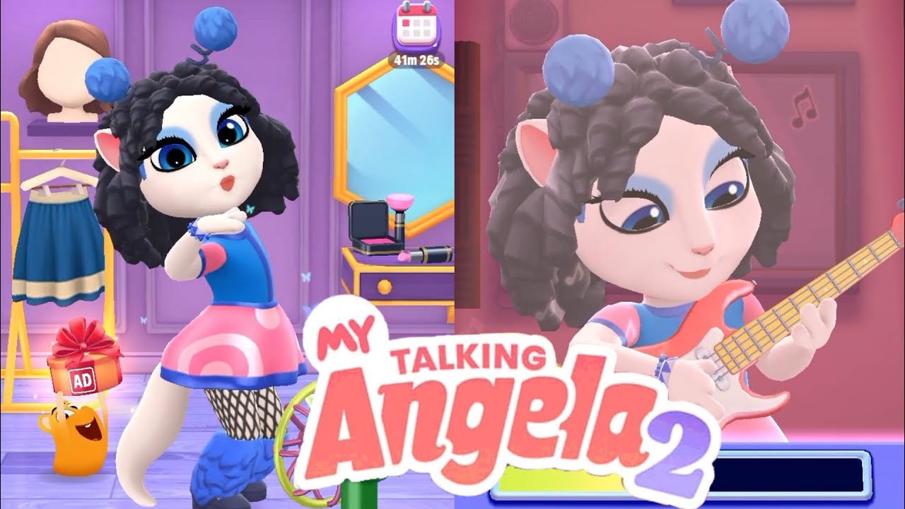 Angela 298#new video 😇 My talking Angela 2 🤍🤩🤩 New update game play ...