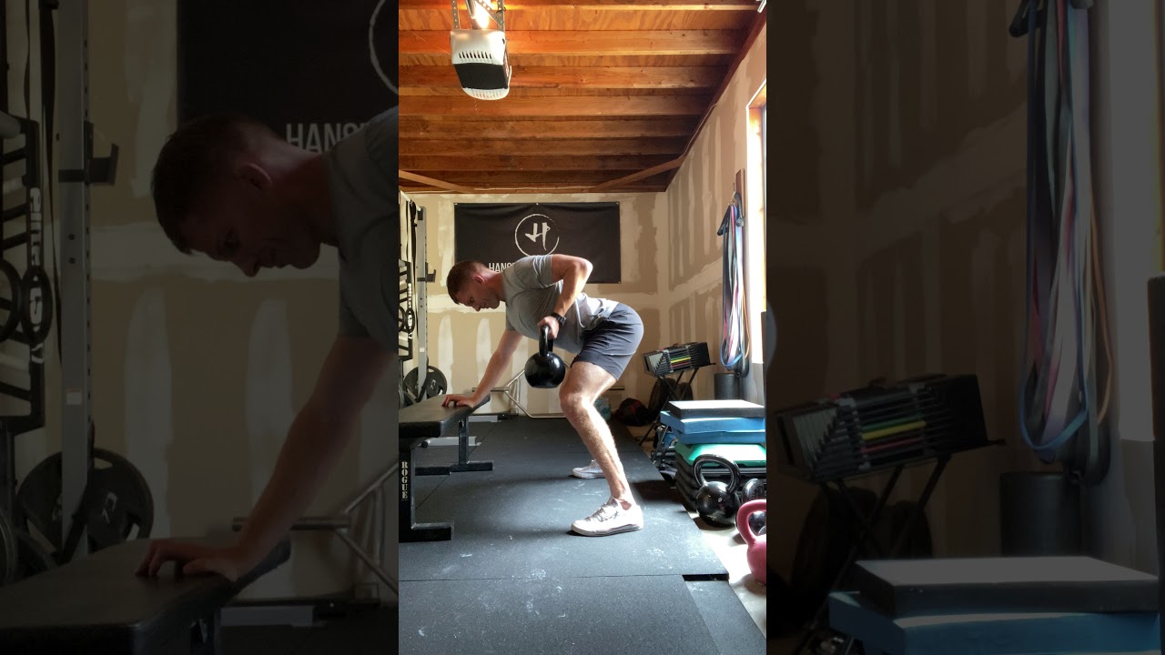 3 Point 1 Arm KB Row with Rotation - YouTube