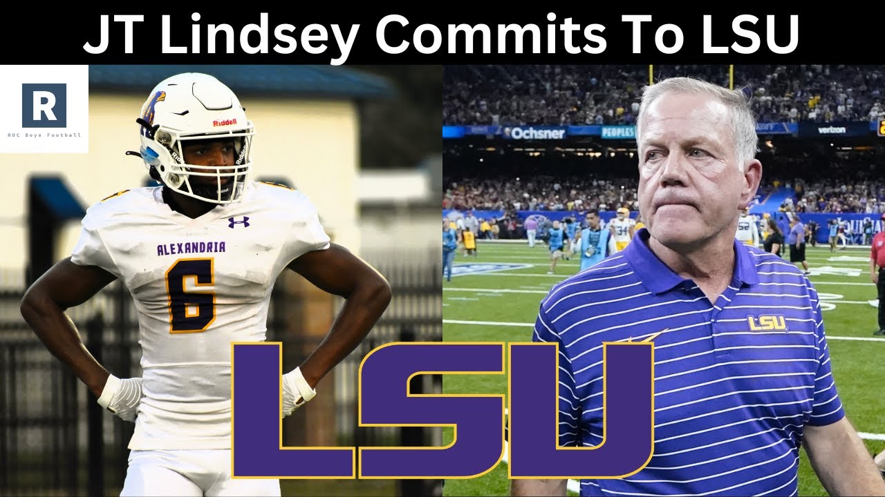 JT Lindsey Commits To LSU | LSU Football Recruiting News - YouTube